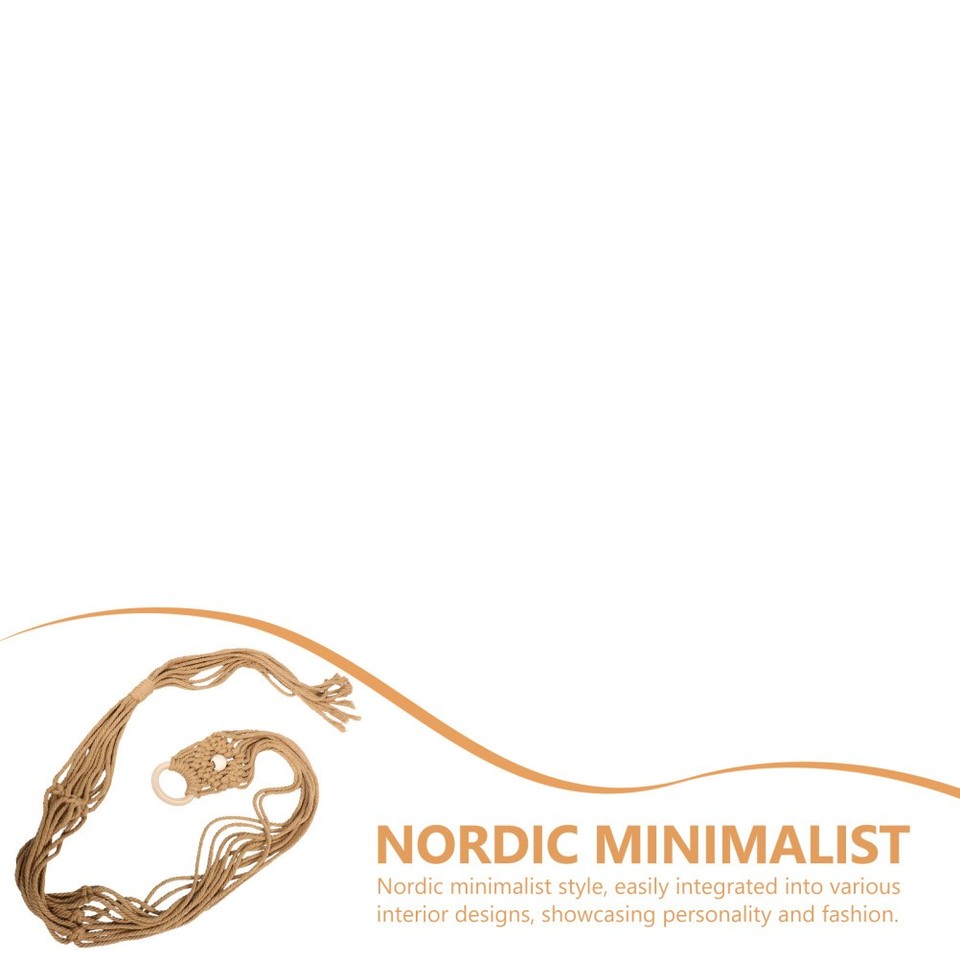 Musical Instruments Wall Art Cotton Rope Flower Pot Holder Guitar ...