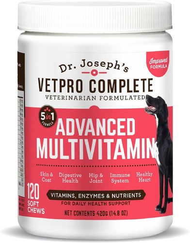 Dr. Joseph's VetPro Complete Multivitamin Dog Supplement, 120 120 Count ...