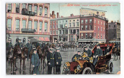 Early 1900's Postcard, Chief Crooker, Fire Department, Manhattan, New ...
