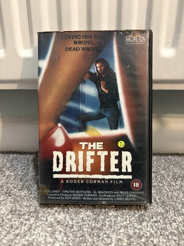 The Drifter Movie On VHS Video Cassette Big Box Cert 18 MGM 1988 Roger ...