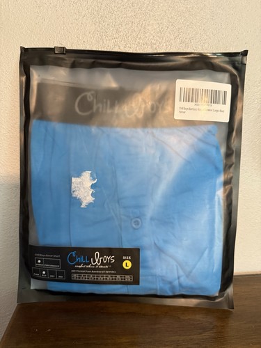 NWT Chill Boys Soft & Luxurious Bamboo Boxer Short Size L Blue Mens | eBay