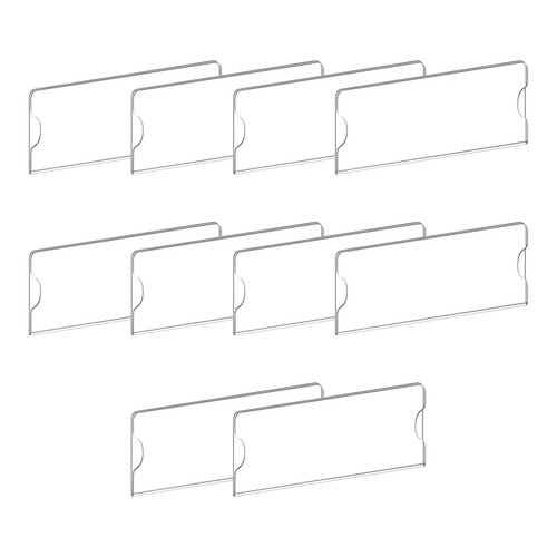 Acrylic Name Plate Holder 2X8 Inch, Frame Wall Name Plates for Office ...