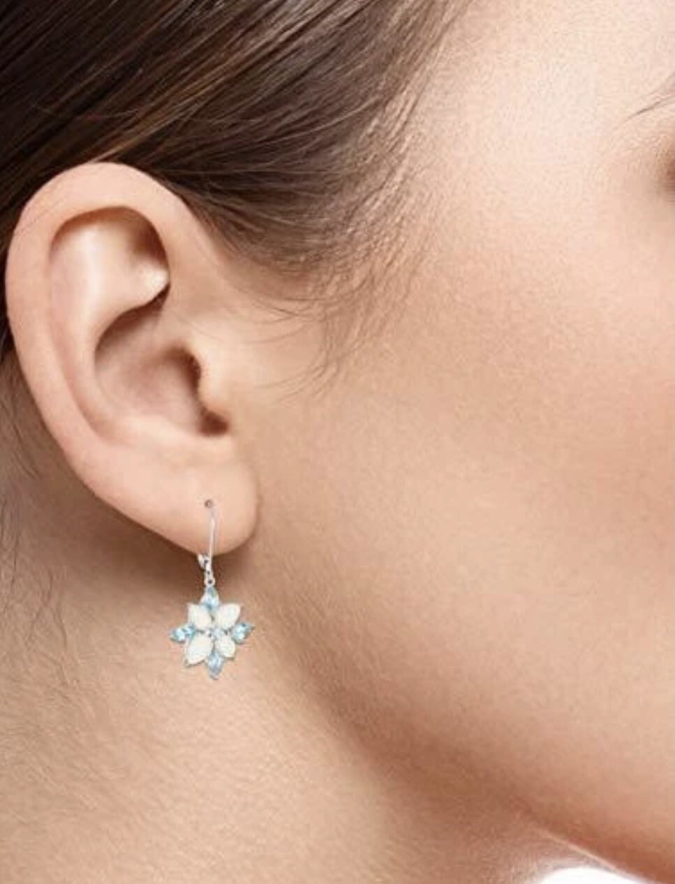 Heng Ngai Lab Created Opal & Topaz Pendant And Morgan & Paige Earrings Set | eBay