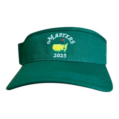 New Masters 2025 Augusta National Green Adjustable Golf Visor | eBay