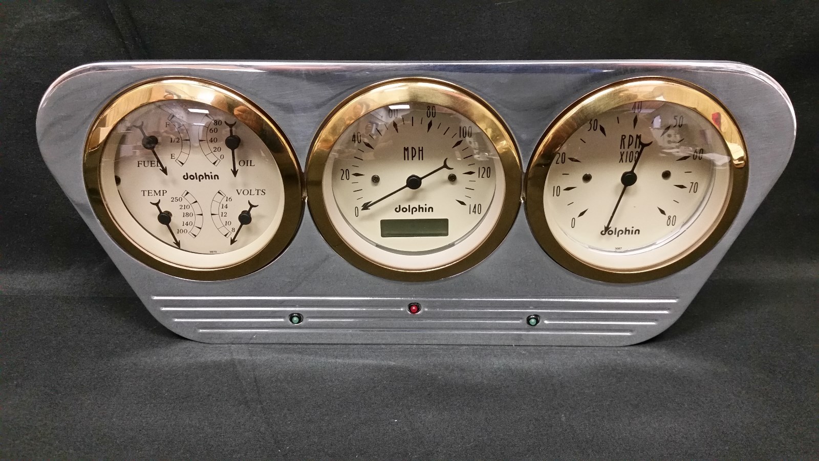 1953 1954 1955 Ford Truck 3 Gauge Dash Panel Insert Quad Style 3 3/8 ...