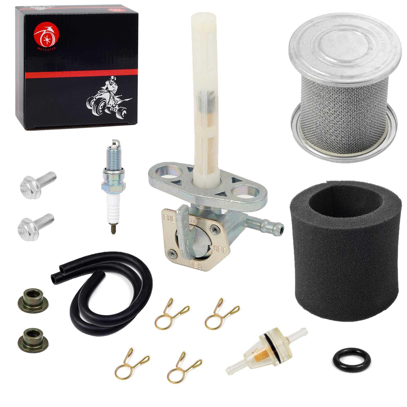 Air Filter HOLDER Kit + Fuel Valve Petcock For Honda XR80R XR100R ...