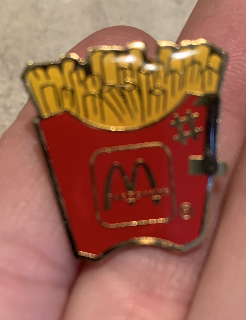 McDonald's #1 French Fries Pin Pinback 1 Inch Fast Food Collectible ...