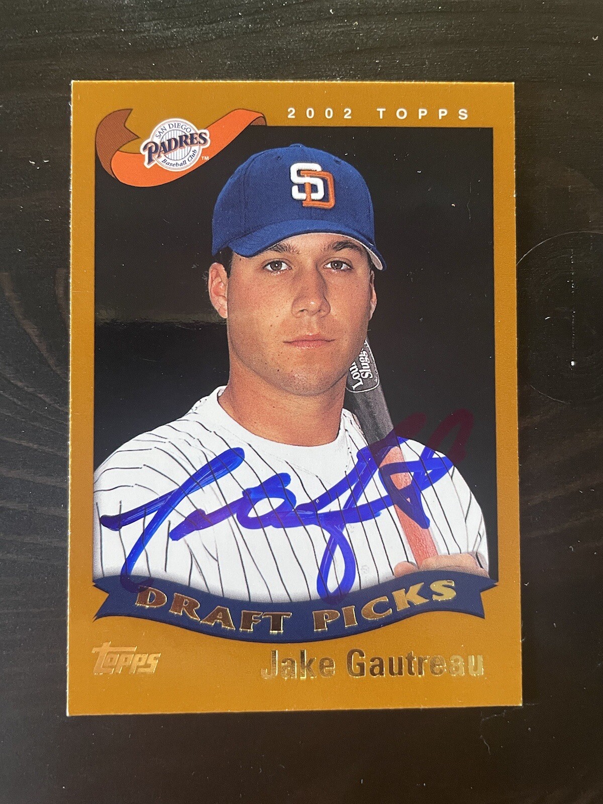 2002 Topps #328 Jake Gautreau San Diego Padres Signed Card Autographed ...