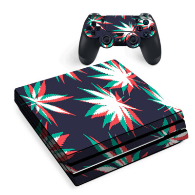 PS4 Pro Console Skins Decal Wrap ONLY - 3D Holographic Weed Pot Leaf | eBay