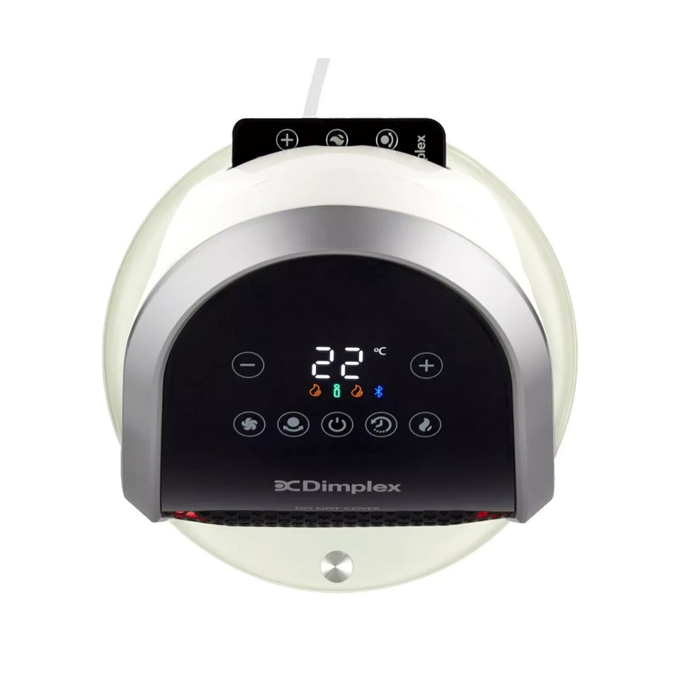 Dimplex MaxAir White Ceramic Hot &Cold Fan Timer Bluetooth Control ,NO ...