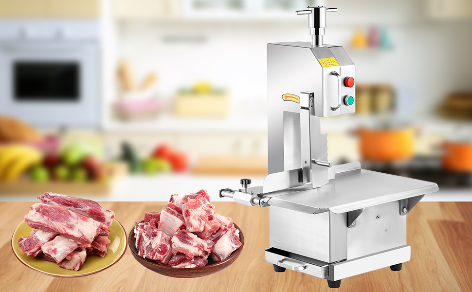 TECSPACE Commercial 110V 850W 1.12HP Meat Saw Bone Cutter with Butcher ...