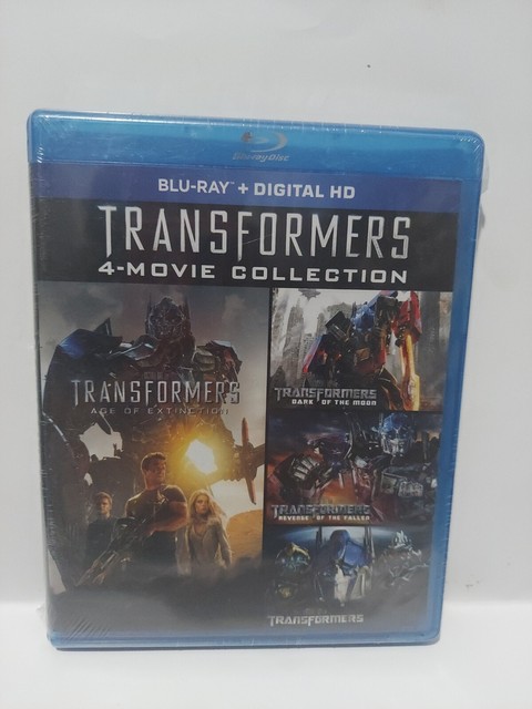 Transformers Blu Ray Collection 4 Movies No Digital Copies Optimus ...