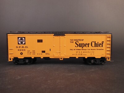 HO SCALE SANTA FE SFRD 8293 SUPER CHIEF 40' STEEL REEFER | eBay
