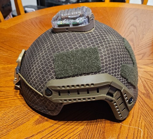 Large High Cut NIJ IIIA DH-132B SOHAH Ballistic CVC Combat Helmet USGI ...
