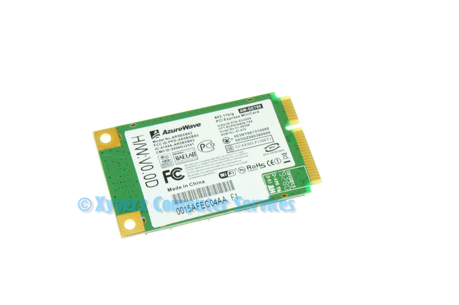 AR5BXB63 AW-GE780 GENUINE ASUS WIRELESS CARD EEE PC 900A (CA75) | eBay