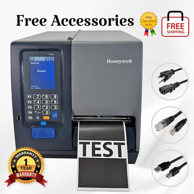 Honeywell PM43 Thermal Transfer Label Printer Rewind USB LAN Serial 1YR ...