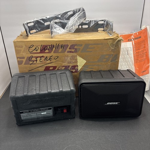 Bose 121 Mobile Monitor Speakers Pair w/ Box & Brackets - Open Box ...
