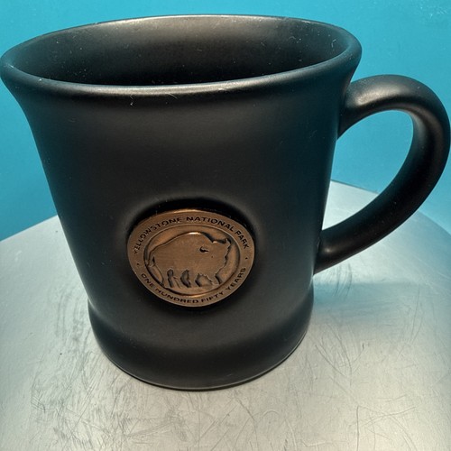 Yellowstone National Park 150 Years Anniversary Mug With Metal Bison ...