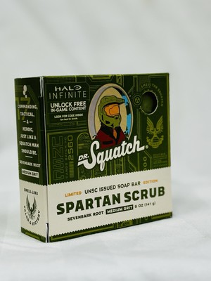 Dr. Squatch x Halo Spartan Scrub 1x Soap Infinite WITH Smellbringer ...