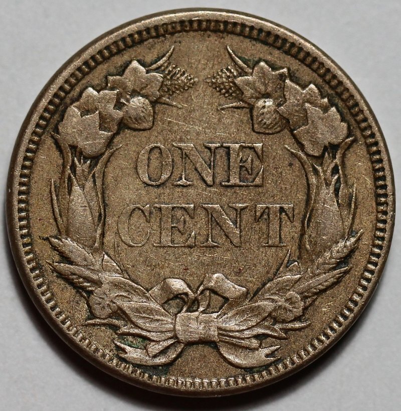 1858 Flying Eagle Cent - Large Letters - Scratches - US 1c Penny Coin ...