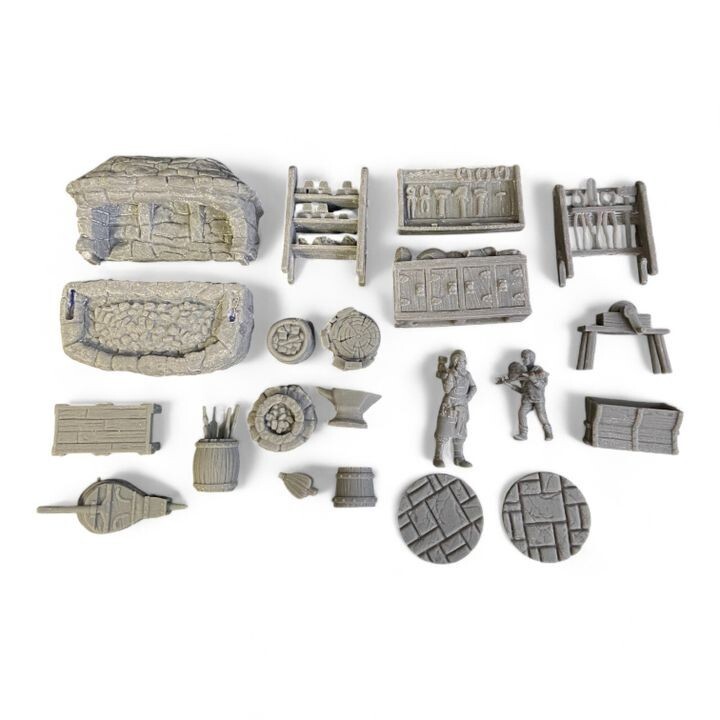28mm Blacksmith Set Dungeons Dragons DnD D&D Market Castle Village ...