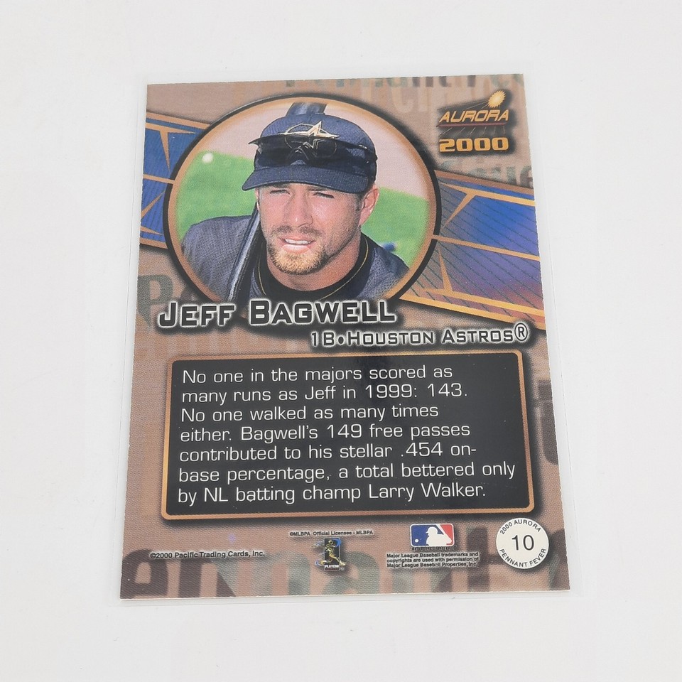 2000 Pacific Aurora Pennant Fever Jeff Bagwell #10 HOF Houston Astros ...