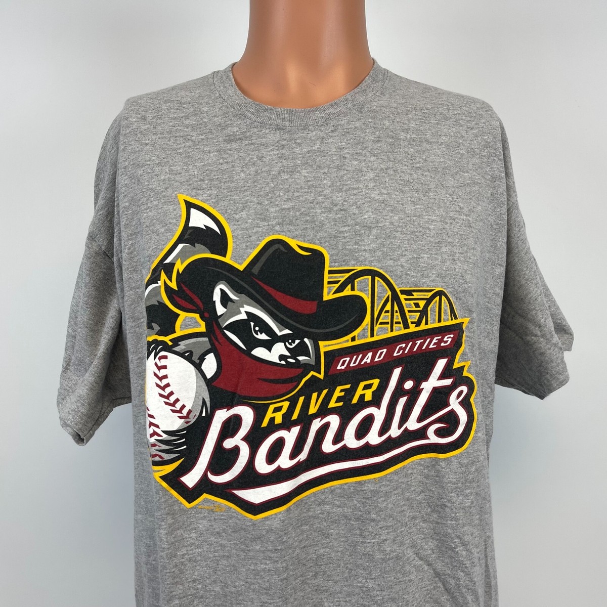 Quad City River Bandits Team New Era Home Logo 39Thirty Hat – Quad