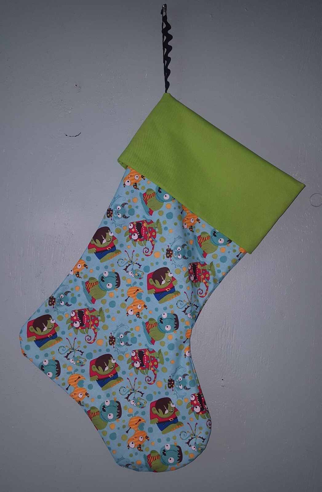 Handmade Holiday Multicolor Monsters Christmas Stockings Home Decor | eBay