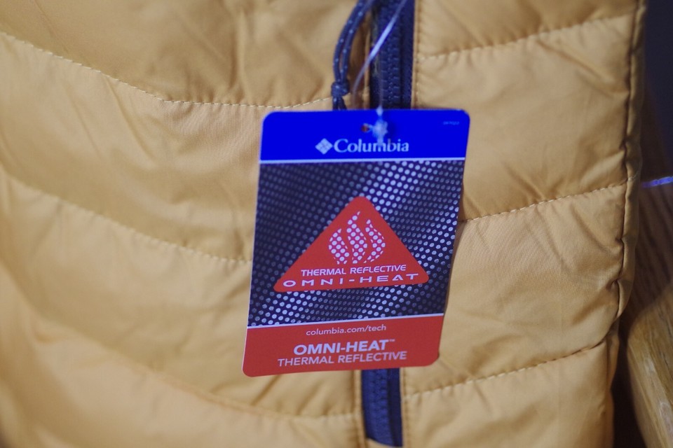 Men’s Columbia Omni Heat Thermal Reflective Jacket yellow Size XL, With ...