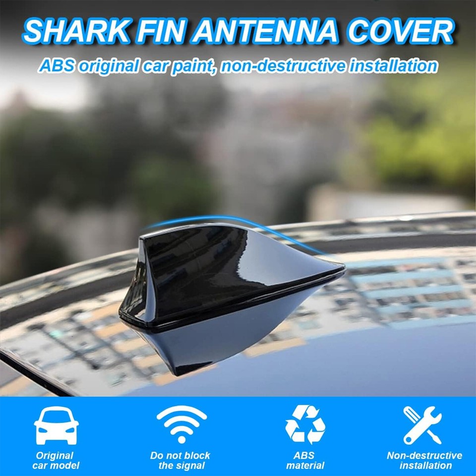 For Ford Edge Car Waterproof Shark Fin Roof Antenna W/ Radio AM/FM ...