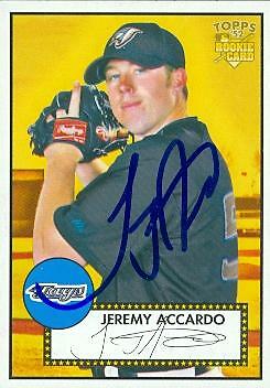 Jeremy Accardo autographed Baseball Card (Blue Jays) 2006 Topps #164 ...