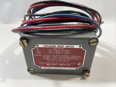 MICRO SWITCH EXPLOSION PROOF SWITCH EXD-AR-3 PRE-OWNED | eBay