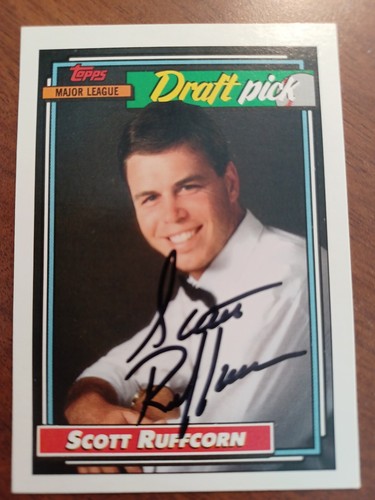 SCOTT RUFFCORN 1992 Topps # 36 autographed signed card WHITE SOX 92 ...