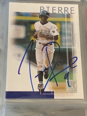 JUAN PIERRE AUTOGRAPHED SIGNED 2002 TOPPS RESERVE CARD ROCKIES COA | eBay