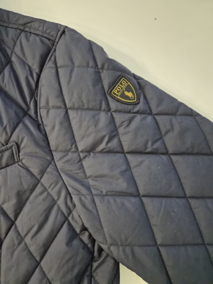 Polo Ralph Lauren BEATON Logo Patch Quilted Corduroy Trim Jacket Large ...