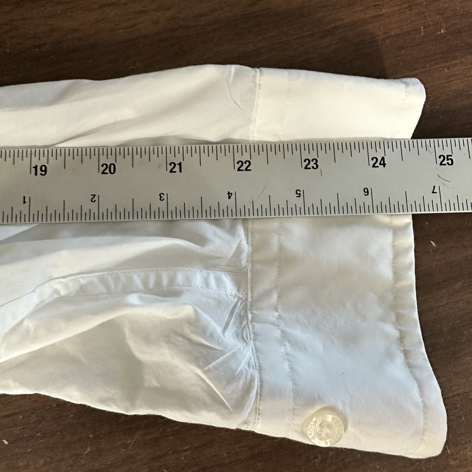 Brooks Brothers Madison Solid White Tonal Logo Rare Button Down Shirt ...