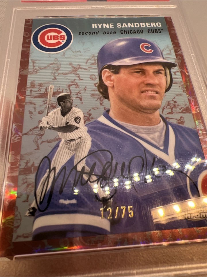 Ryne Sandberg Rose Gold /75 PSA 10 2023 Topps Chrome Platinum ...