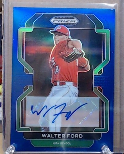 2022 Prizm Draft Picks Walter Ford BLUE Prizm 85/99 AUTO card # PDP74 ...