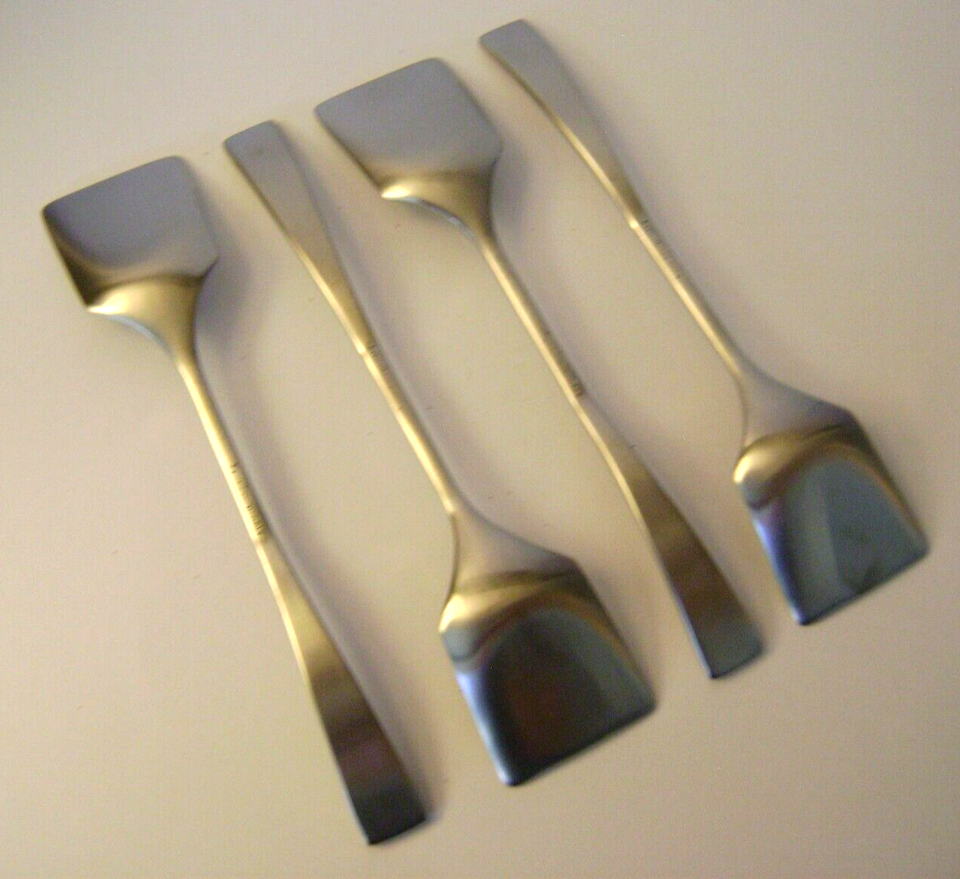 GELATO SPOONS Set of FOUR from ITALY 5" Inches Original Italian Square ...