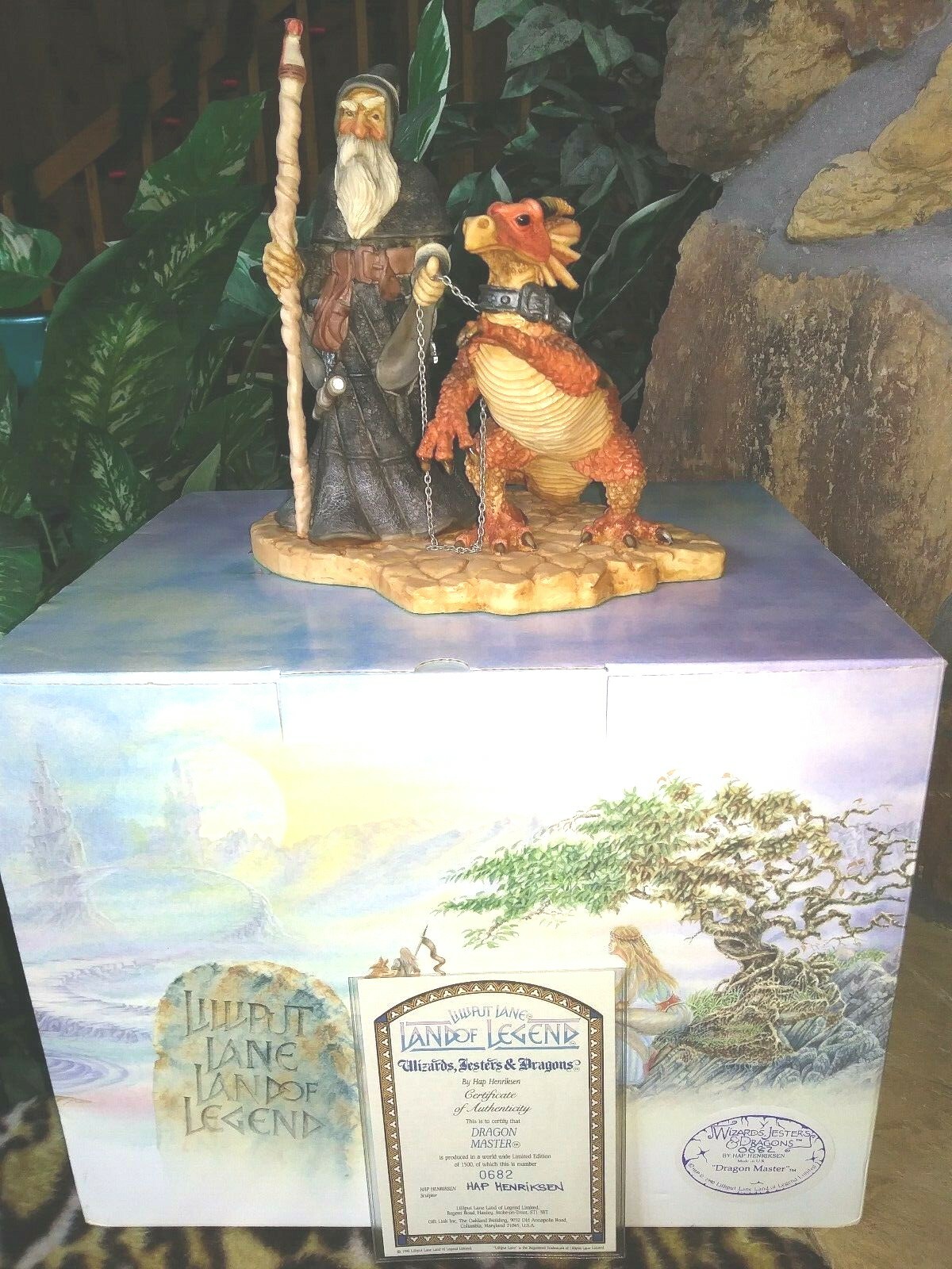 Hap Henriksen DRAGON MASTER,LAND OF LEGEND Wizard,Dragon Sculpture Ltd ...