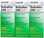 Major Robafen DM Cough & Chest Congestion 8 Fl oz each (3 Pack)-Exp ...