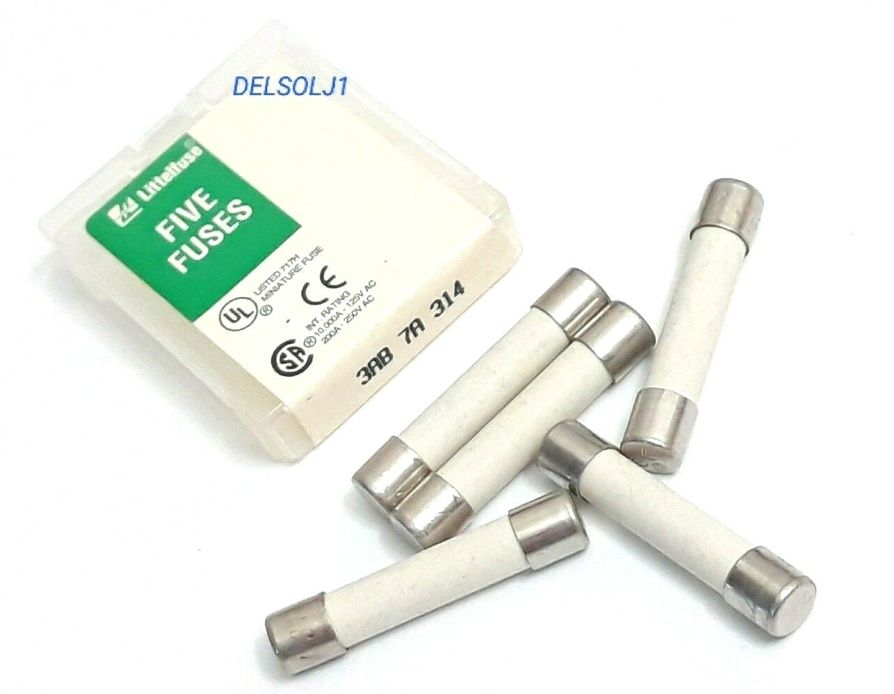 LOT OF 5 NEW LITTELFUSE LF 7A 250V 314 FUSES | eBay