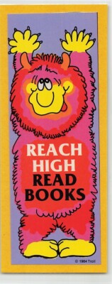 x2 VIntage 1980s Cartoon Troll Laminated Bookmarks Beanstalk Monster | eBay