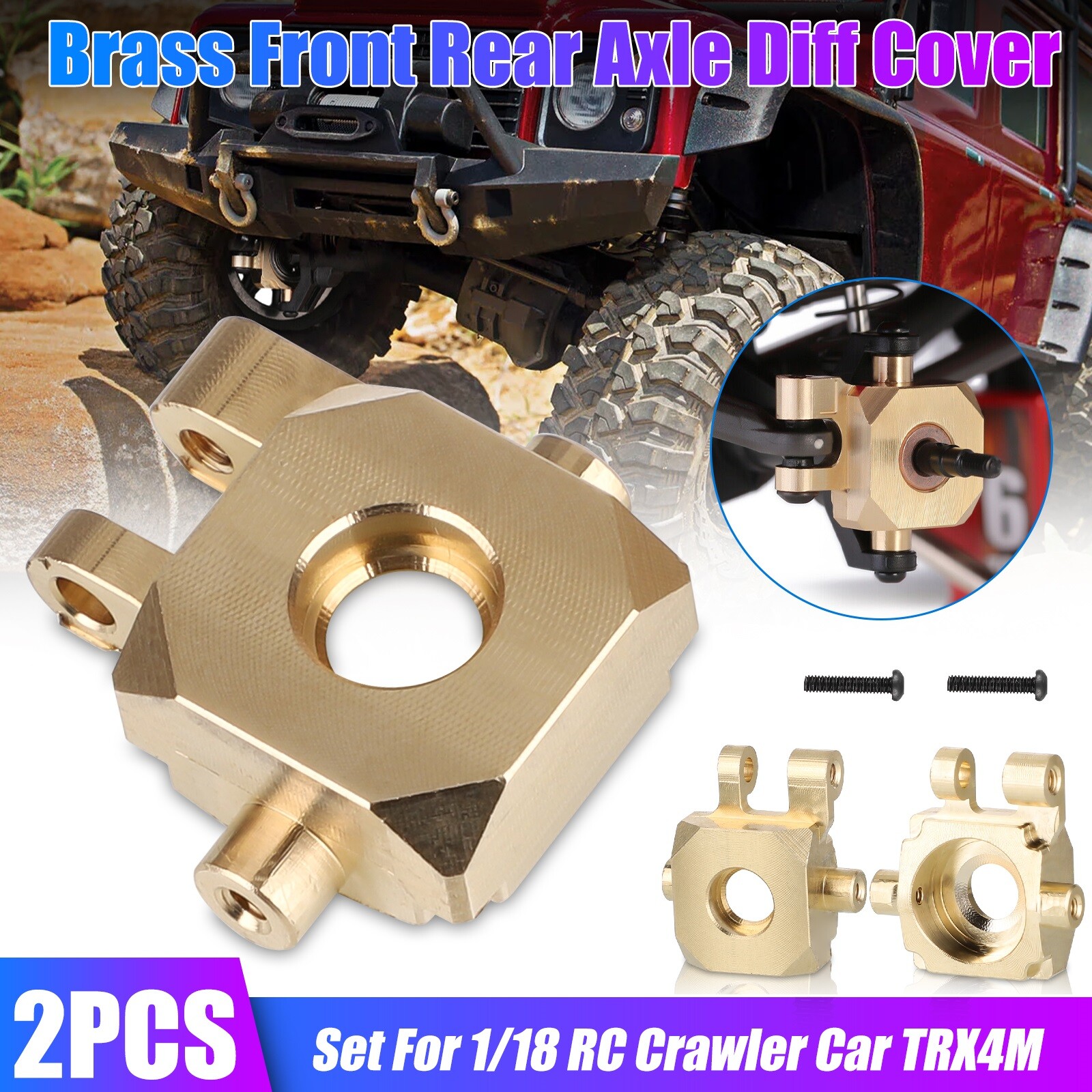 Brass Steering Blocks Knuckle 11g Counterweight for 1/18 RC Car Traxxas ...