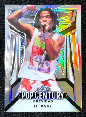 Lil Baby 2023 Leaf Pop Century Previews Silver Prismatic #/39 | eBay
