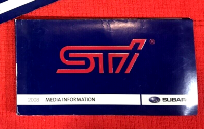 2008 Subaru STi Media Information WRX Booklet | eBay