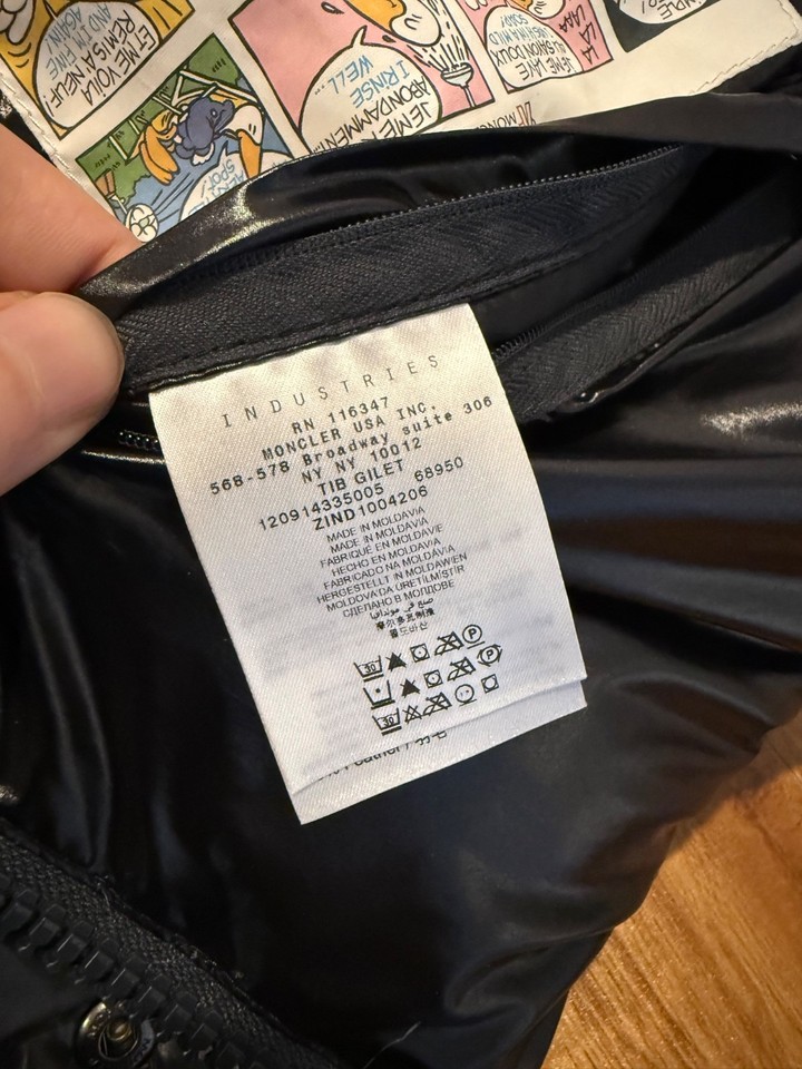 Moncler Men's Gilet Tib Vest Size 7 (XXL) Grey | eBay