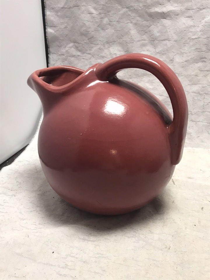 Uhl Pottery Pink Lipped Ice Water Pitcher | eBay
