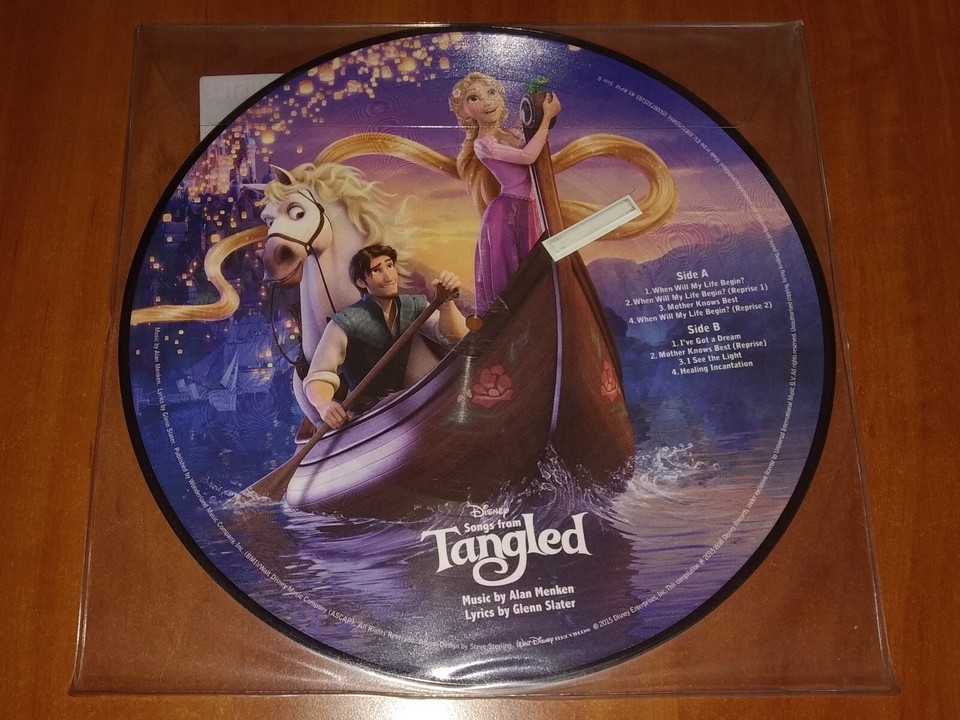 TANGLED OST *LTD* 12" PICTURE DISC VINYL LP DISNEY EU PRESS New | eBay