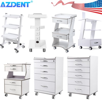 AZDENT Dental Mobile Storage Cabinet with Drawers/Tool Cart Trolley ...
